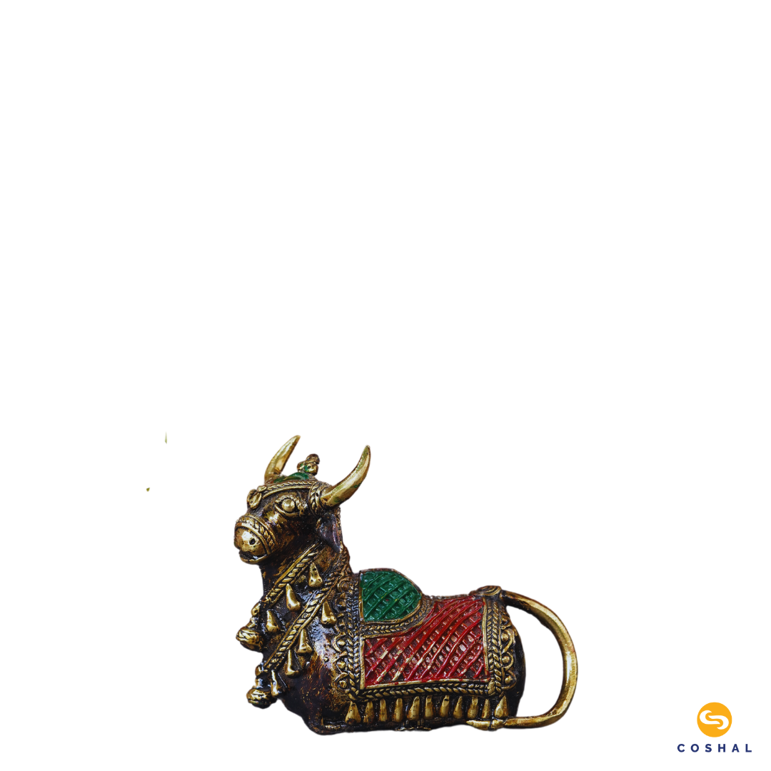 Nandi Bull | Dhokra auspicious Art | Best for Table Tops | Bastar Dhok ...